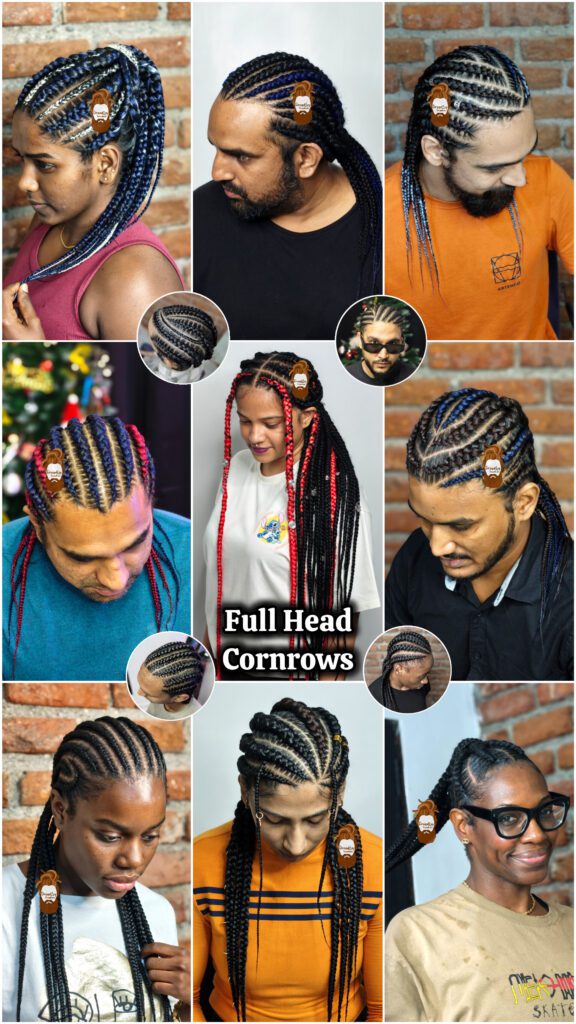 Cornrows – Full Head, Partial & Side Cornrows